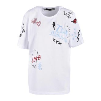 Love Moschino Femme, Tops, Blanc, Taille: 38 FR T-Shirt
