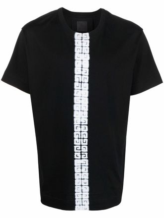 Givenchy t-shirt &agrave; bande 4G - Noir