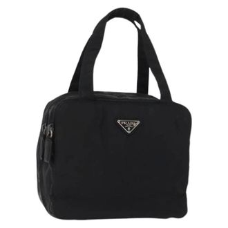 Prada Sac &agrave; main vintage en nylon Pre-owned - Femme - Pre-owned - Noir - Taille: ONE Size
