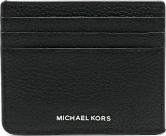 Michael Kors Homme, Accessoires, Noir, Taille: ONE Size Portefeuille Compact CC avec Fermeture &Eacute;clair