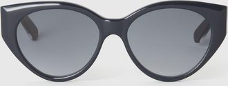 Stella McCartney Round Cat-Eye Sunglasses, Woman, Midnight Blue