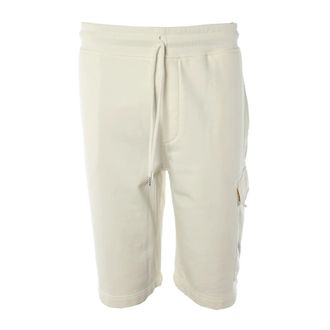 C.P. Company C.p. Company, Homme, Shorts, Blanc, Taille: 2XL Shorts en Molleton Diagonal Blanc Homme