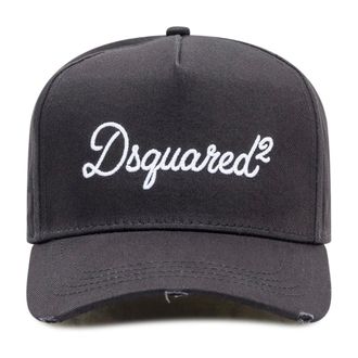 Dsquared2 Femme, Accessoires, Noir, Taille: ONE Size Casquette de baseball avec logo brod&eacute;