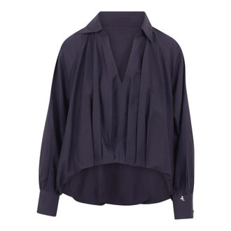 Jovonna London V-Ausschnitt Bluse - - Blouses & Shirts - Damen - Blau - S