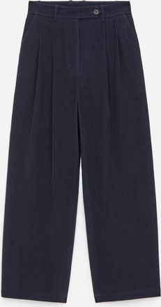 Arket Cordhose Mit Hohem Bund -Blau