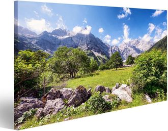 Islandburner Bild auf Leinwand Karwendelgebirge Berge Österreich Europäische Alpen Bilder Wandbilder Poster