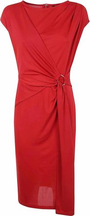 Lauren Ralph Lauren Robe Au Genou - Rouge