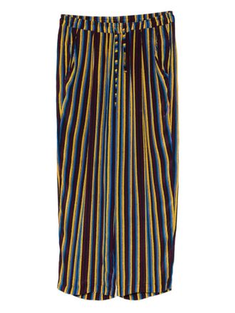 Yavi Gestreifte Hose mit Kordelzug - Blau