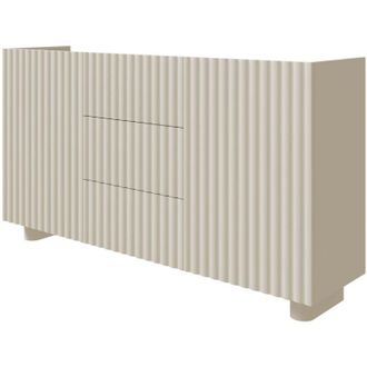 Selsey Fiorra - Sideboard 2-t&uuml;rig mit drei Schubladen, Greige, 144 cm - Selsey