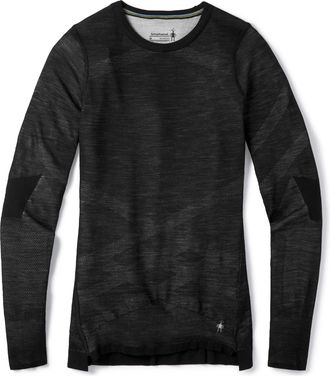 Smartwool Damen Intraknit Thermal Merino Baselayer-Top, Black/White, S