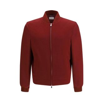 Brunello Cucinelli Homme, Vestes, Rouge, Taille: XL Cashmere Bomber Jacket