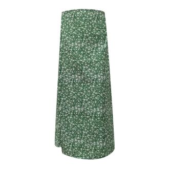 Generic Rock Damen Sommer-Sommerrock Damen Leicht Und Luftig Gebl&uuml;mt R&ouml;cke Lang Wickelrock Boho Rock A Linie Gro&szlig;e Gr&ouml;&szlig;en Bleistiftrock Elastische High Waist 