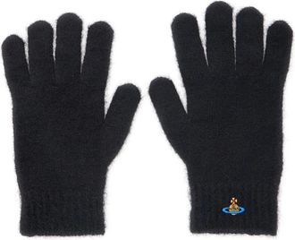 Vivienne Westwood Orb Gloves - - Accessories - unisex - Schwarzk - S/M