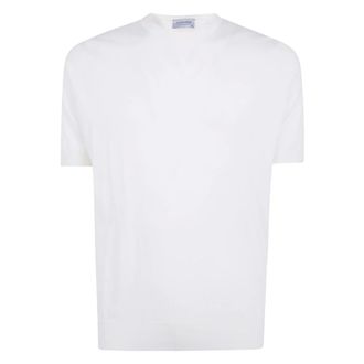 John Smedley Homme, Tops, Bleu, Taille: L Kempton Crewneck Short Sleeves T-Shirt