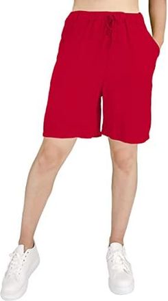 JOPHY & CO. Bermuda pour femme 100 % Viscose (code 6426), rouge, XXL
