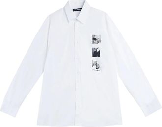 Karl Lagerfeld Homme, Chemises, Blanc, Taille: L Camicia Foto Karl