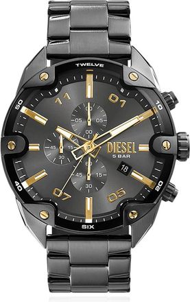 Diesel Spiked Chronograph Watch - - Accessories - Herren - Grau - ONE SIZE