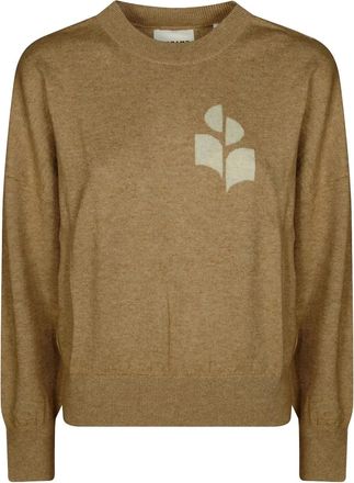Isabel Marant pull Marisans à logo en jacquard - Marron