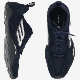 Balenciaga Mens Ultra Sneakers Navy Fabric Trainers