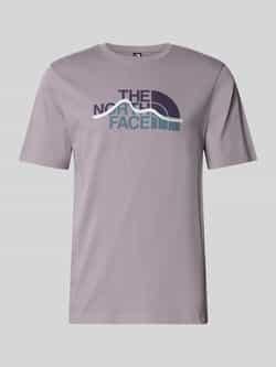 The North Face Regular Fit T-Shirt aus reiner Baumwolle Modell MOUNTAIN LINE