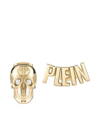 Philipp Plein puces doreilles &agrave; logo