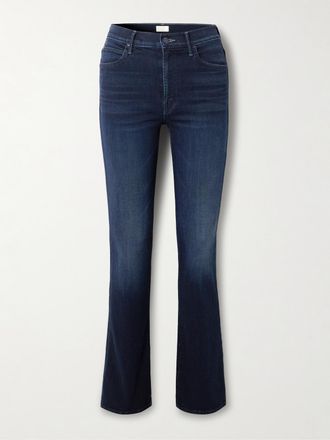 Mother Jean Bootcut Taille Haute The Smokin Skimp - Bleu