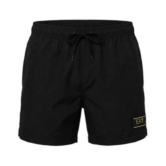 Emporio Armani Boxer-Badehose mit Logo - - Swimwear - Herren - Schwarzk - S