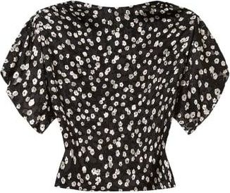 Isabel Marant Top Hervane en soie imprim&eacute;e