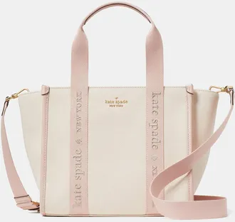 Kate Spade New York Kate Spade Kip Tote Bag Aus Canvas, Klein f&uuml;r Frauen in Rosa Rauch Mehrfarbig | Leinwand