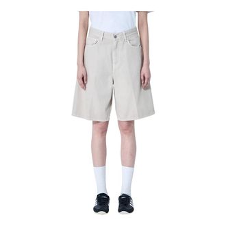 Carhartt Work in Progress Femme, Shorts, Beige, Taille: 42 FR Short en jean à jambes larges