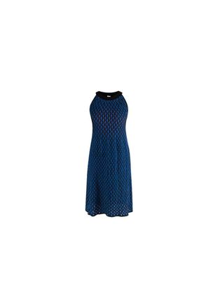 Missoni M blue & black knitted dress Size XS