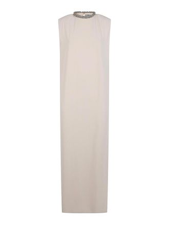 Elisabetta Franchi Maxi Robe - Blanc