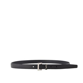 Saint Laurent Cassandre G&uuml;rtel - - Accessories - Herren - Schwarzk - 90 CM