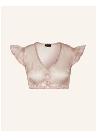 Kinga Mathe Kinga Mathe Dirndlbluse Kiki Aus Seide rosa