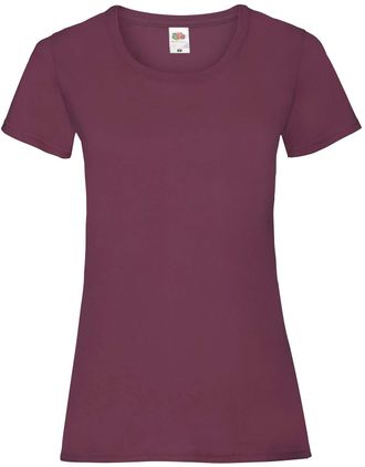 Fruit Of The Loom Lady-Fit Valueweight T - Modell 2013, Farbe:Burgund, GröÃYe:2XL