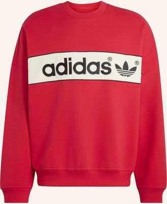 adidas Originals Adidas Originals Adisignature Ny Sweatshirt, Rundhalsausschnitt rot