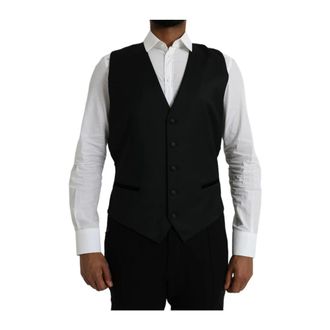 Dolce & Gabbana T-shirt col rond avec logo gaufr&eacute; - Homme - Costumes - Noir - Taille: 2XL