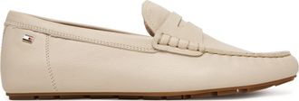 Tommy Hilfiger Mokassins Tommy Hilfiger Flag Leather Driver Loafer FW0FW09350 &Eacute;cru