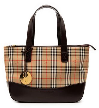 Burberry Shopper - Haymarket Check Canvas Tote - Gr. unisize - in Braun - f&uuml;r Damen