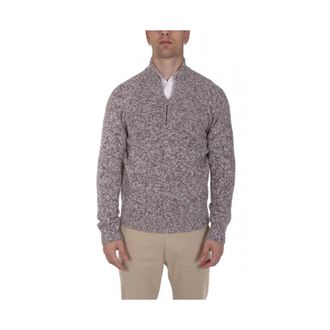 Gran Sasso Homme, Pulls, Brun, Taille: M Pull &agrave; Col Roul&eacute;