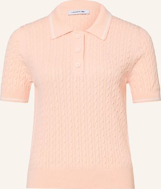 Lacoste Strick-Poloshirt rosa
