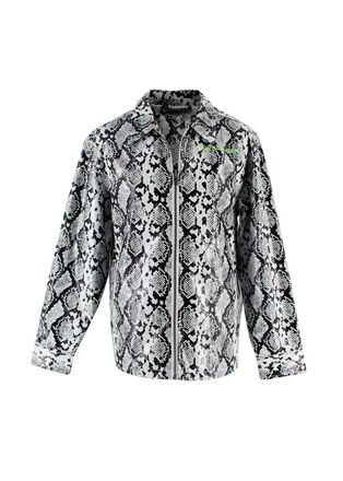 Pleasures Snake Print Zip Up Jacket Size M