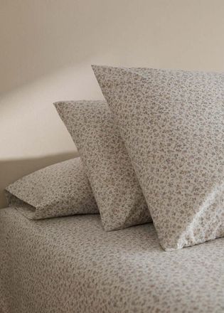 Mango Taie doreiller enfant percale de coton imprim&eacute; 50x75 cm beige - Home - 50x75cm - MANGO HOME