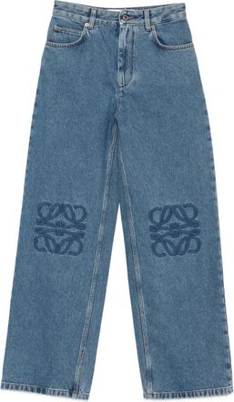 Loewe Jeans mit Logo-Stickerei - Blau