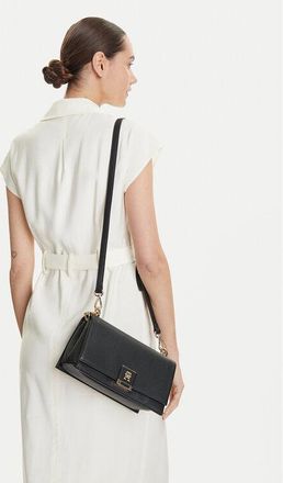 Tommy Hilfiger Handtasche Th Her Med Crossover AW0AW17216 Schwarz