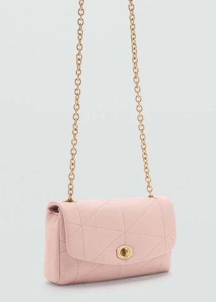 Mango Sac bandouli&egrave;re rabat nude - Femme - Taille unique - MANGO