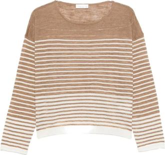 Roberto Collina Femme, Pulls, Brun, Taille: 38 FR Maglione girocollo