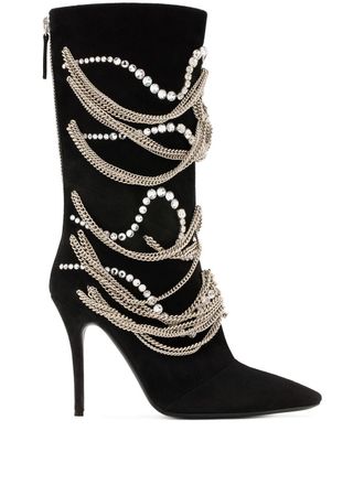 Giuseppe Zanotti Verzierte Stiefel - Schwarz