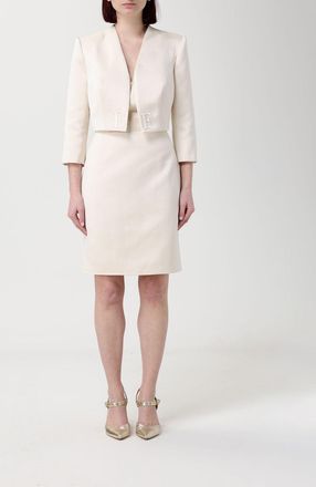 Elisabetta Franchi Robe en duchesse avec veste courte
