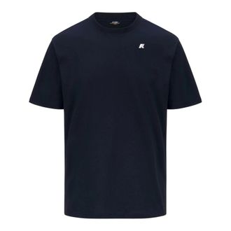 K-Way Essentielles Baumwoll-Jersey T-Shirt - - Tops - Herren - Blau - S